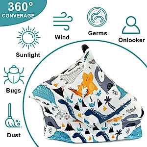 EVFOFO Red Beautiful Cloth, Blue (Pack of 1)