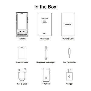 Unihertz Titan Slim, The New Sleek QWERTY 4G Smartphone Android 11 Unlocked NFC Smart Phone (Support T-Mobile & Verizon only)