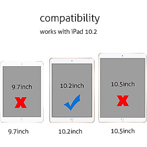 DumRang [YUNXIASW] Fit For Screen Protector Compatible with iPad 9th 8th 7th Generation (10.2 Inch, 9/8/7, 2021&2020&2019) Privacy Tempered Glass, Anti-Spy Screen, Anti-Scratch, Anti-Shock