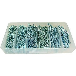 L.H. Dottie 632PS Machine Screw Kit, Round Head, 6-32 TPI by 1/2-Inch to 2-Inch Length