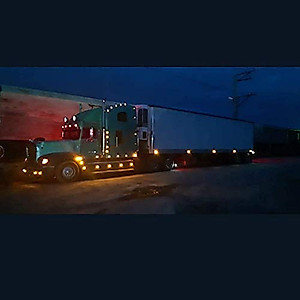 NBWDY 10Pcs Amber Universal Waterproof LED Side Marker Light led trailer light Truck light 3 LEDs Amber Lens w/Chrome Housing for Truck Trailer RV Camper Boat ATV