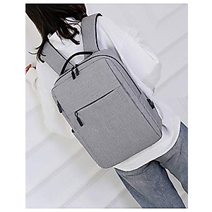 SnowDove Laptop Backpack 15.6 Inch, Business Durable Laptops Travel Backpacks with USB Charging Port (Gray)