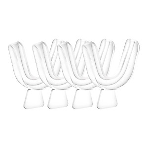 4pcs/Set Thermoform Moldable Dental Mouth Guard Teeth Protector, Whitening Kits Teeth Trays Dental Braces, Whitener Mouth Guard Oral Care Hygiene Bleaching Tooth Tool