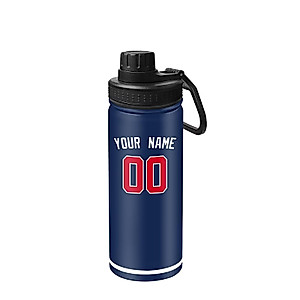 ANTKING Atlanta Tumbler Travel Mug Coffee Cup Custom Name Number for Men Women Youth Gifts