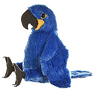 Wild Republic Hyacinth Macaw Plush, Stuffed Animal, Plush Toy, Gifts for Kids, Cuddlekins 12 Inches, Blue