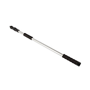 Camco RV Flow-Through Wash Brush | Features an Adjustable Handle, a Standard Garden Hose Connection, and an On/Off Button to Control Water Flow (43633)