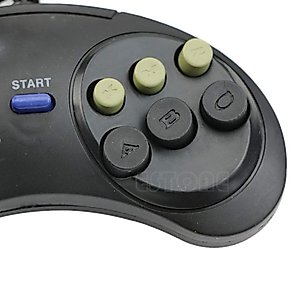 6 Button Wired Pad Gamepad Controller for Mega Drive Megadrive Sega MD Genesis [Video Game]