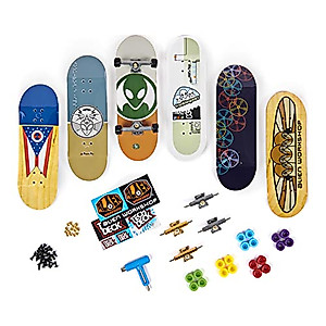 TECH DECK, Sk8shop Fingerboard Bonus Pack, Collectible and Customizable Mini Skateboards (Styles May Vary)