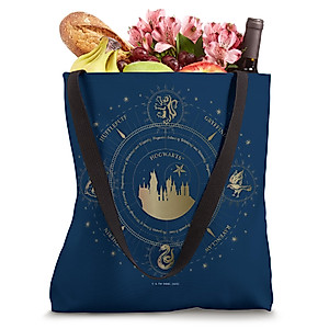 Harry Potter Hogwarts House Compass Tote Bag