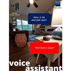 YoLink LoRa Smart Outdoor Contact Sensor & Hub Starter Kit: Hub, (2) Gate & Shed Door Sensors, Contact-Closure Sensor, Email/SMS/Push Alerts, 1/4 Mile Open Air Range, Alexa, IFTTT, Home Assistant