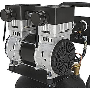 NorthStar Portable Electric Air Compressor - 2 HP, 20-Gallon Vertical Tank, Super-Quiet Operation, Oil-Free Pump, 5.4 CFM @ 90 PSI