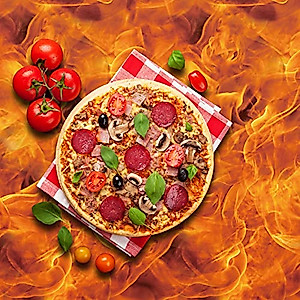 Tiamon 3 Packs Fire Tablecloths Flame Plastic Table Covers Fire Flame Rectangle Disposable Tablecloths Decorations for Picnic Home Outdoor Indoor Birthday Party Supplies