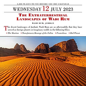 1,000 Places to See Before You Die Page-A-Day Calendar 2023: A Year of Travel