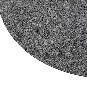 Turntable Platter Mat Slip Mat Anti-Vibration Pad Improves Sound & Performance for Record Players(Black)