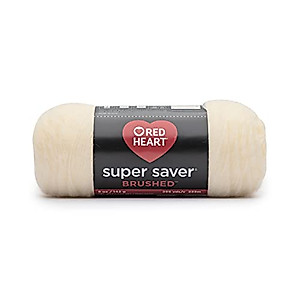 Red Heart Super Saver Brushed Cream Yarn - 3 Pack of 140g/5oz - Acrylic - 4 Medium (Worsted) - 255 Yards - Knitting, Crocheting, Crafts & Amigurumi