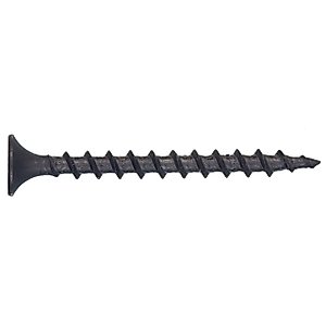 The Project Center 40880 Coarse Thread 8 x 3-Inch Drywall Screw with Phillips Drive , black