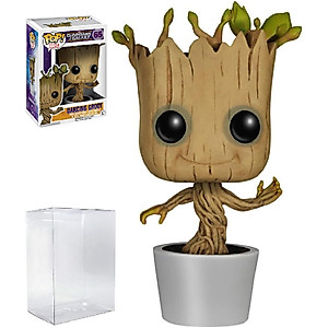 POP Marvel: Guardians of The Galaxy - Dancing Groot Funko Pop! Vinyl Figure (Bundled with Compatible Pop Box Protector Case), Multicolored, 3.75 inches