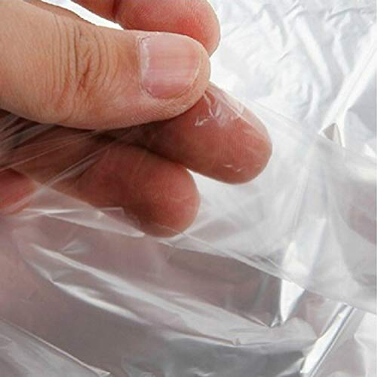 ANHIOK 30 PCS Dry Cleaner Bags Plastic Clear 35.4 Inches Can be Hung Transparent Clothes Dust Cover