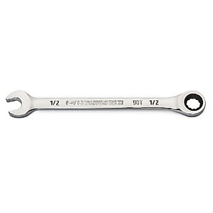 GEARWRENCH 1/2" 4 Degree Swing Arch 12 Point Ratcheting Combination Wrench - 86945