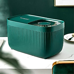 XBWEI Rice Grain Storage Container Food Dispenser Storage Box Bucket Kitchen Storage Organiza Pet Dog Food Store Box (Color : Gray, Size : Small)