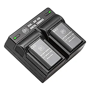 BM Premium 2 Pack of EN-EL23 Batteries and Dual Battery Charger for Nikon Coolpix B700, P900, P600, P610, S810c Digital Camera