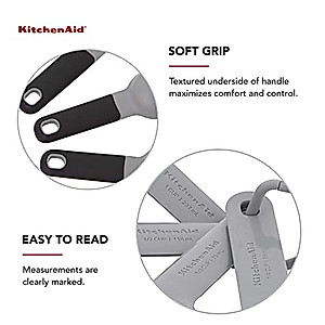 KitchenAid Universal Measuring Cup and Spoon Set, 9 Piece, Gray