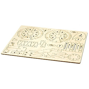 Star Trek The Next Generation U.S.S. Enterprise 3D Wood Puzzle & Model Figure Kit (50 Pcs) - Build & Paint Your Own 3D Space Ship Toy - Educational Gift for Kids & Adults, No Glue Required, 10+ 