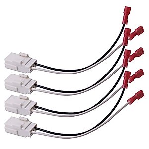 Ocestore 4Pcs Speaker Harness 72-6514 Compatible with Ram 1500 2500 Magnum Door Speaker Wiring Harness Adapter Dakota Caravan Cherokee Wrangler JK Speaker Wire Harness Replacement 726514