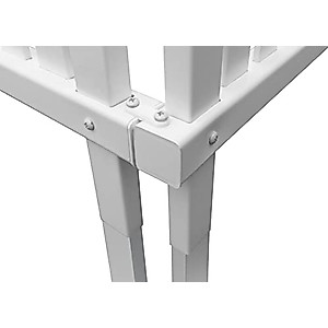 Enclo Privacy Screens ZP19068 Wilmington Vinyl No Dig Privacy Fence Screen Kit, 36in W x 48in H, White, 2 Panels