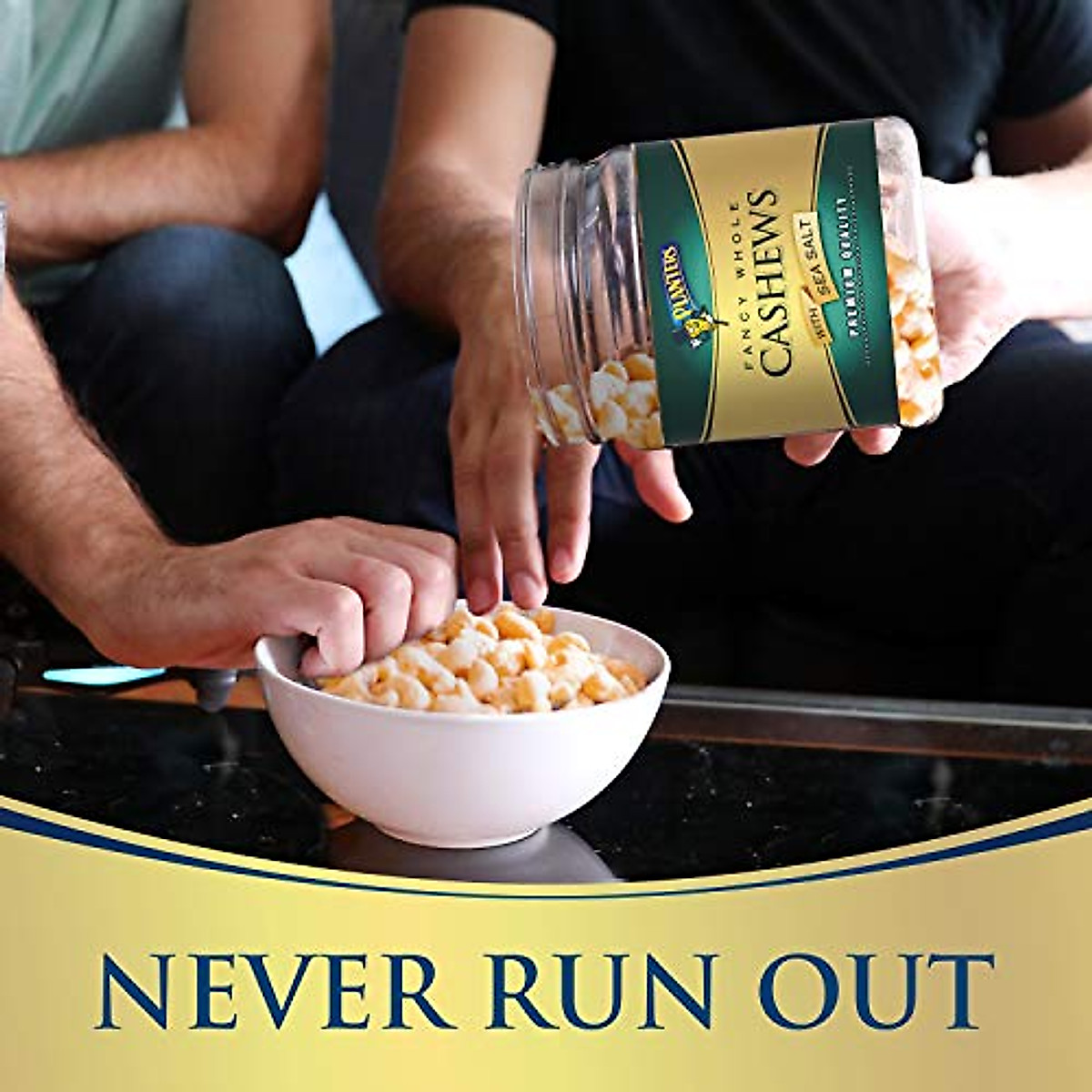 PLANTERS Fancy Whole Cashews with Sea Salt, 26 oz. Resealable Jar - Made with Simple Ingredients - Good Source of Vitamins and Minerals - Kosher (Packaging May Vary)