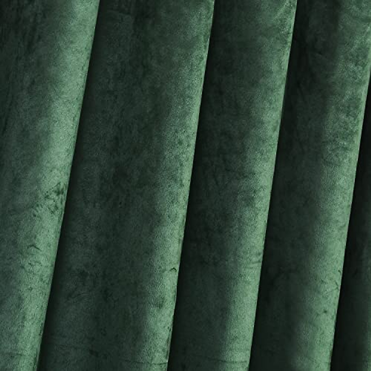 Roslynwood Velvet Curtains Emerald Green 108 inches - Luxury Home Decor Blackout Insulated Velvet Curtain Panels Extra Long Wall Backdrops for Living Room Sliding Glass Door, W52 x L108-inch, 2 Pieces