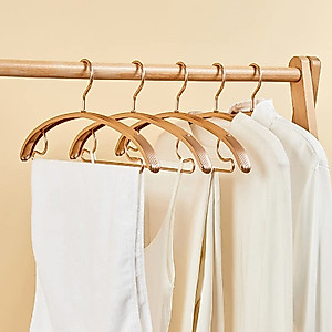 N/A 5pcs Thickened Hanger Aluminum Alloy Hanger Wedding Dress Non-Slip Hanger Sweater Pants Drying Rack (Color : Gold, Size : 43 * 18cm)