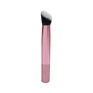 Real Techniques Instapop Cheek Makeup Brush, Face Brush For Blush, Bronzer, & Highlighter, Makeup Brush For Loose Or Pressed Powder, Cruelty Free, Synthetic Bristles, Vegan, 1 Count