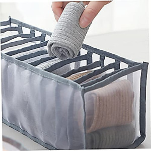 FONDOTIN 1Pc Box storage box partition box transparent lingerie collapsible storage bins clothing storage bags underwear drawer divider Bra Drawer Organizer clothes storage bag fabric sock