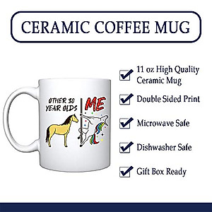 Veracco Other 30 Years Olds Me Ceramic Coffee Mug Funny Birthday For Him Her Thirty And Fabulous (White, 30 Years)