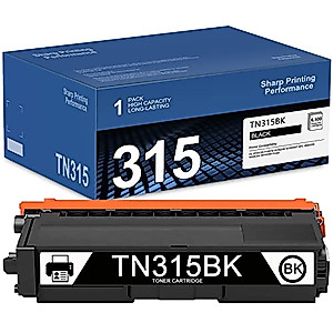 EAXIUCE (Black, 1-Pack) Compatible High Yield TN315 TN315BK Toner Cartridge Replacement for Brother HL-4150CDN 4140CW 4570CDW 4570CDWT MFC-9640CDN 9650CDW 9970CDW Printer by PALLAEAXIUCEMTONER