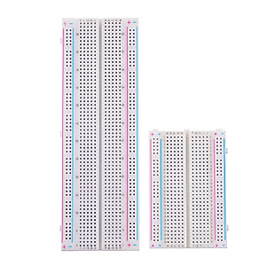 HUAREW Breadboard Kit with Power Supply Module， Jumper Wires，Battery Clip，830 & 400 tie-Points Breadboard