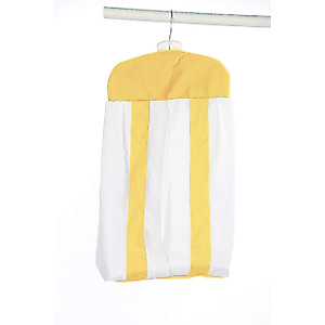 Baby Doll Bedding Modern Hotel Style Crib Diaper Stacker, Yellow
