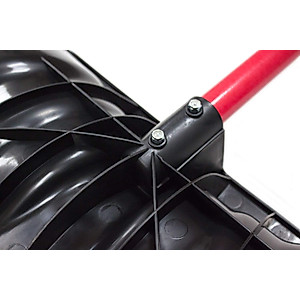 Bully Tools 92814 Combination Snow Shovel with Fiberglass D-Grip Handle, 22-Inch