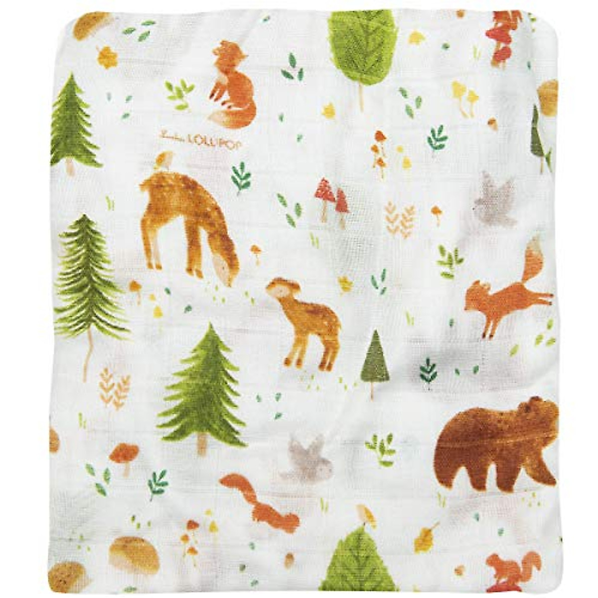 Loulou Lollipop Soft Baby Swaddle Blanket Muslin Wrap Receiving Blanket for Newborn to Toddler Girl and Boy, Large 47” by 47” - Forest Friends…