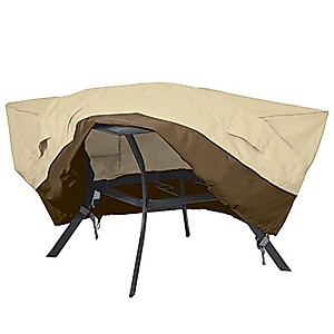 Nisorpa Square Patio Table Cover, 60 Inch Outdoor Furniture Covers Square, Waterproof Covers for Patio Furniture, Heavy Duty Square Patio Cover with Air Vents