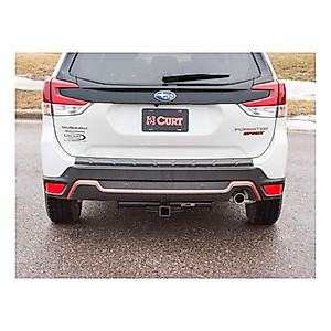 CURT 13409 Class 3 Trailer Hitch, 2-Inch Receiver, Fits Select Subaru Forester, GLOSS BLACK POWDER COAT