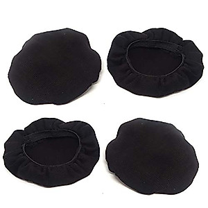 HONBAY 2Pairs Stretchable and Washable Headphone Covers Earcup Protectors Headset Earpad Cloth Cover for Gym Training Aviation Racing Gaming Headsets