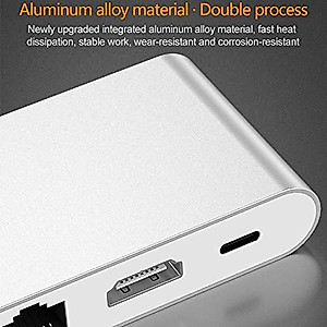 Leya-US Spare Part HW-TC42 4 in 1 Type-C/USB-C Multifunctional Extension HUB Adapter