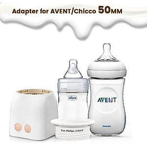 Hopebig Bottle Warmer Adapter for Avent/Chicco Baby Bottle - 50MM Bottle Warmer not Included