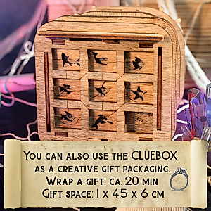 iDventure Cluebox - Davy Jones Locker - Escape Room Game - Puzzle Box - Gift Box - 3D Wooden Puzzle for Adults - Wooden Jigsaw - Brain Teaser - Birthday Gift Gadget for Men - Money Box