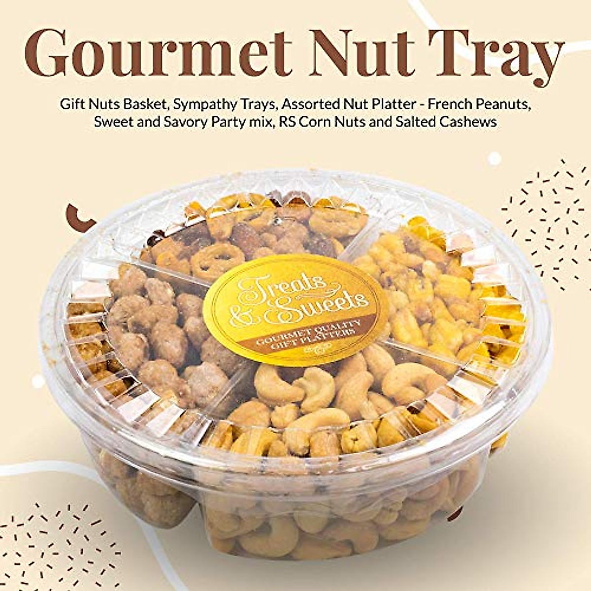 Nuts Gift Platter Tray! Kosher- NUTS Food Arrangement Healthy Variety Sweet, Salty, Roasted, Care Package, Birthday Nuts Assortment, Kosher Snack Box for Families, Office, Home