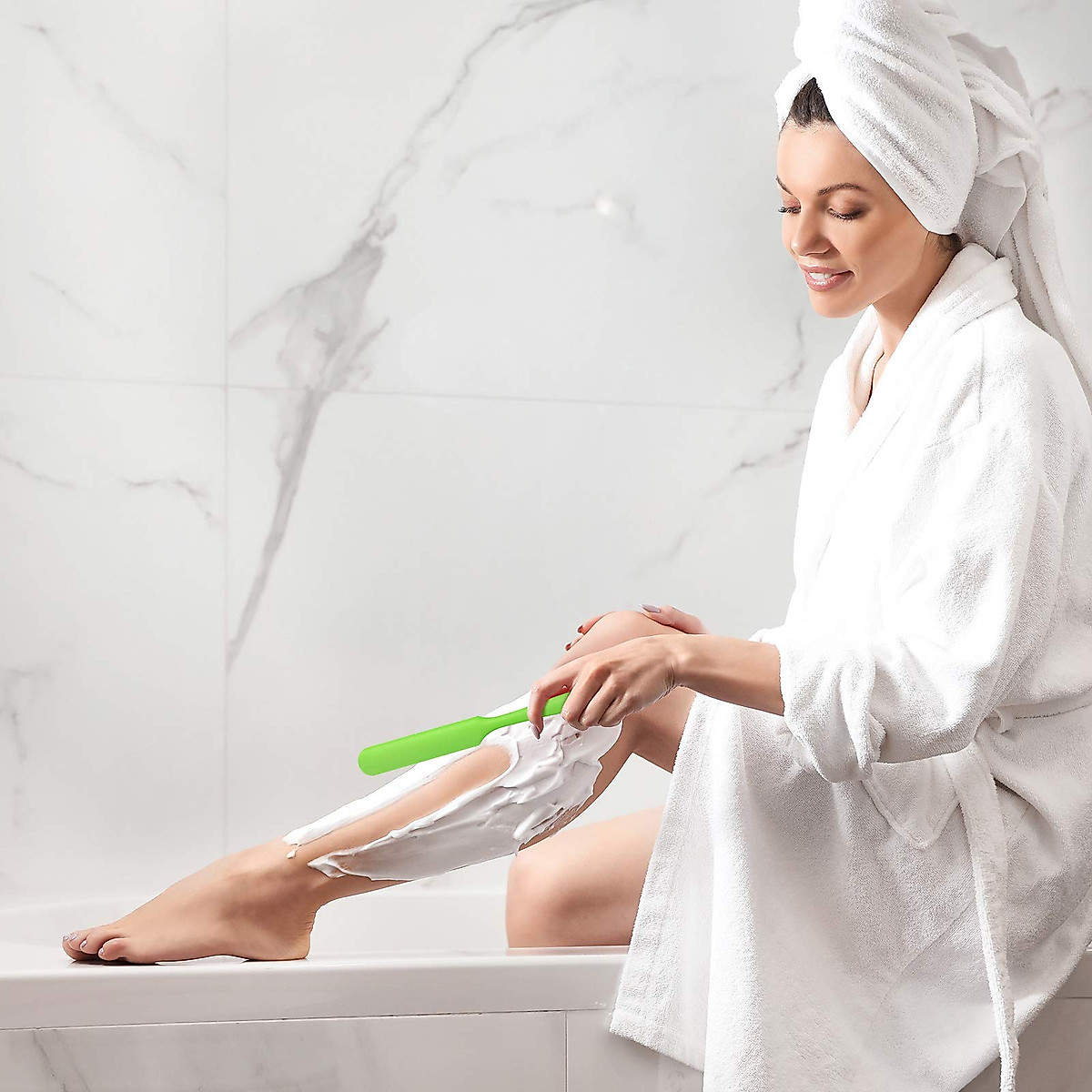 Mudder 3 Pieces Non-stick Wax Spatulas Silicone Spatula Waxing Applicator Hair Removal Sticks Applicator Spatula Reusable Scraper Hard Wax Sticks for Home Salon Body Use (Pink, Blue, Green)