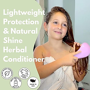 Gryph & IvyRose Smooth Sailing Herbal Hair Conditioner for Kids - All Natural, Sustainable, Cruelty Free, No Parabens, No Sulfates, Vegan - USA Made - 8oz (1-Pack)