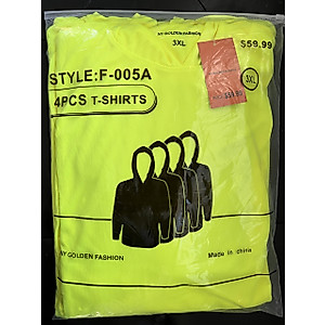 Men UPF 50+ Sun Protection Breathable T Shirt Long Sleeve Workout T-Shirts with Hood (as1, Alpha, m, Regular, Regular, 4Pcs Neon Yellow)